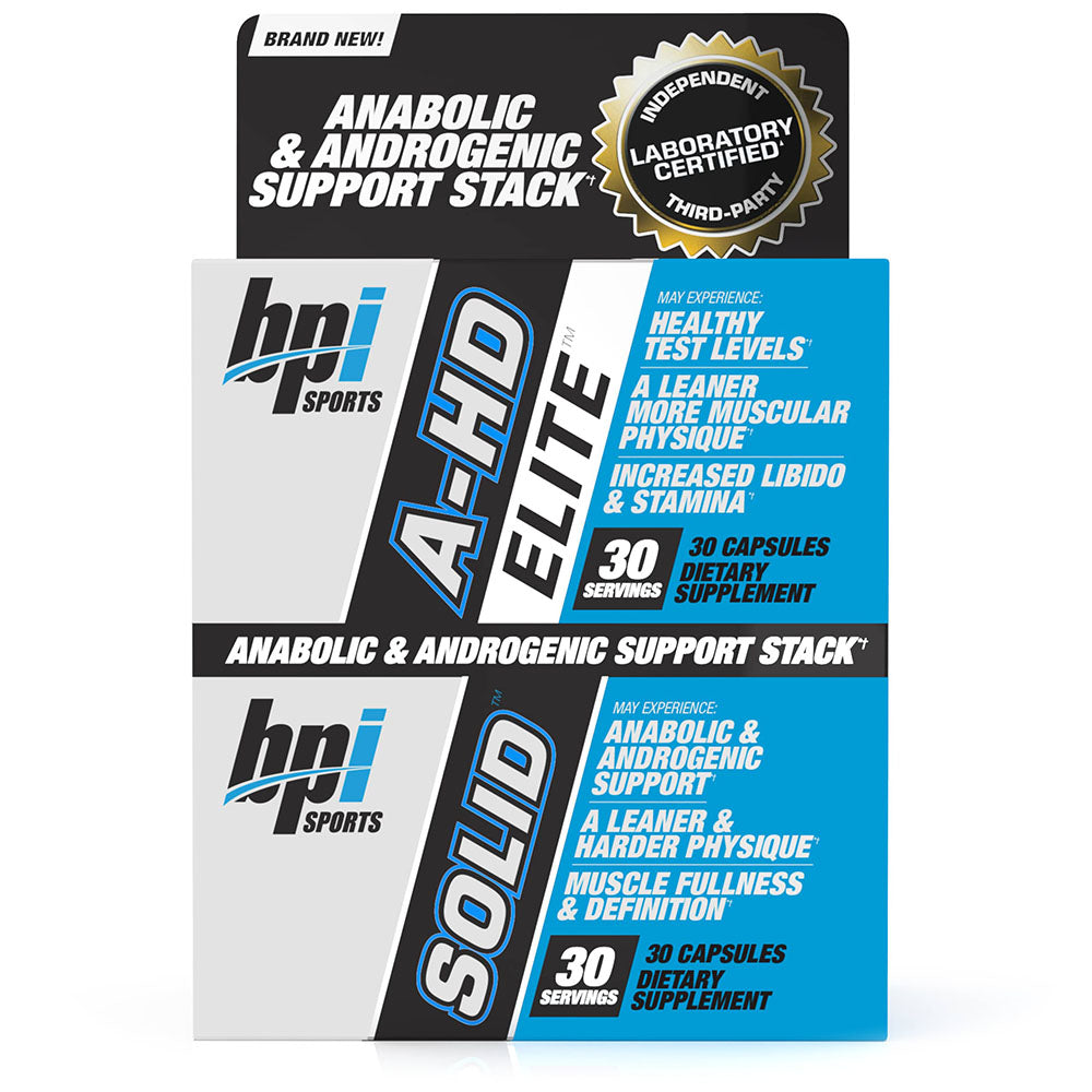 BPI Sports A-HD Elite + SOLID: Boost Testosterone Naturally